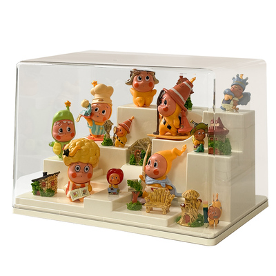 星星人透明盲盒展示架收纳盒