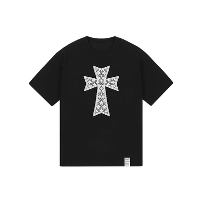 GRAVER [UNISEX]DOT CROSS_F lace 半高领T恤_2 韩国官网直邮进口