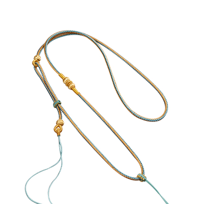 手工编织黄金吊坠绳八宝盘挂绳