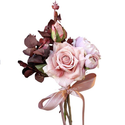 玫瑰尤加利森系假花可定制