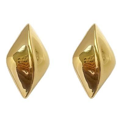 小众设计高级女菱形飞碟耳钉夸张