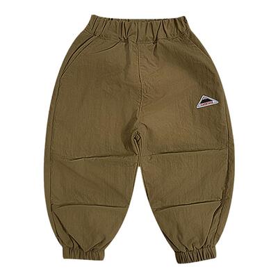 山系户外风儿童速干长裤2026春秋男童女童束脚防水工装裤机能登山