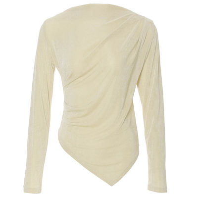 从那以后法式风针织衫白色上衣设计感长袖内搭一字肩打底衫女秋季