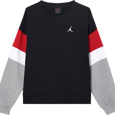 Nike/耐克正品JORDAN新款女士拼接针织宽松休闲卫衣FB5174-010