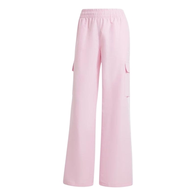 阿迪达斯三叶草粉色直筒裤女裤25新款机能风休闲工装长裤JG8041