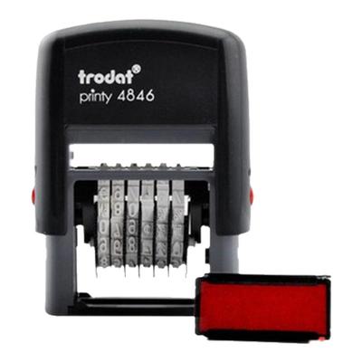 数字印章6位可调0-9日期章 按压式自动出油 回墨原子印定制