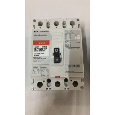 EATON FD 35K CutlerHammer Circuit Breaker 3 Pole FD3015L