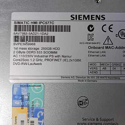 询价-SIMATIC HMI IPC577C可维修
