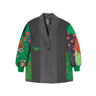 【淘宝专享】JNBY/江南布衣秋冬双面毛呢外套中长款宽松休闲通勤