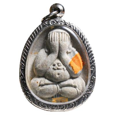 泰国佛牌圣水必打掩面佛2538年