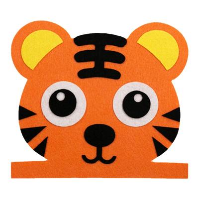 儿童表演道具狐假虎威头饰卡通课本剧老虎梅花鹿兔狐狸幼儿园演出