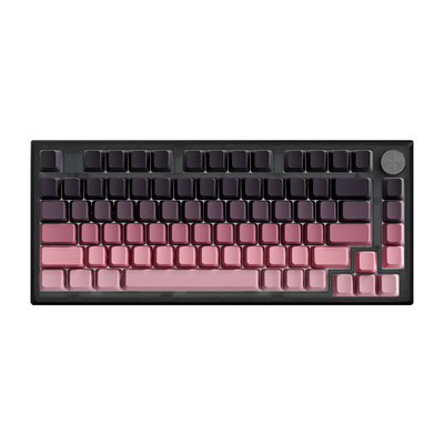 腹灵MK750黑莓侧刻三模机械键盘