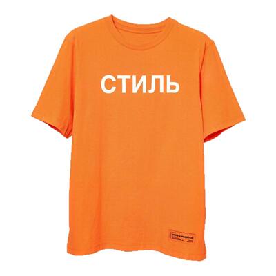 Heron Preston男士极简日常logo字标印花短袖T恤 银泰百货 301596