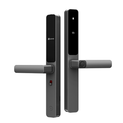 萤石断桥铝智能锁DL06指纹握开密码IPX5防水半开放室外场景