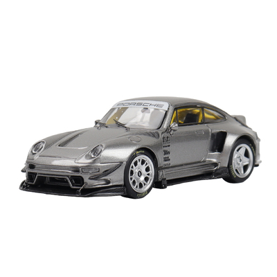 保时捷RWB 911 993 赛博朋克爆改 磁吸开盖 DCM 1:64 合金模型车