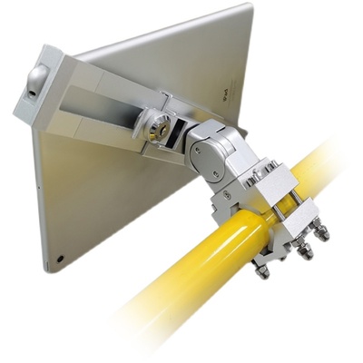 带锁防盗平板支架底座固定圆柱管