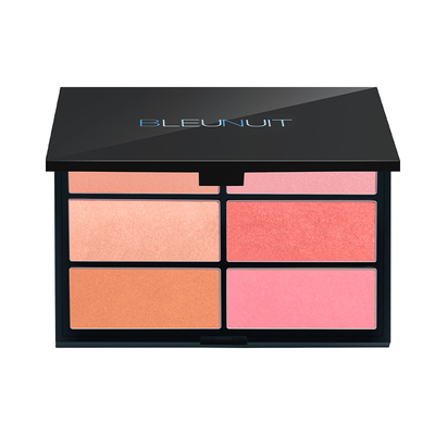 6色调色多色大腮红深蓝彩妆氛围