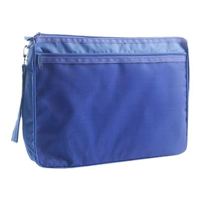 渡美加宽加厚文件袋双层拉链袋