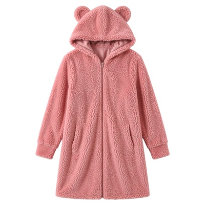 Hooded long-sleeved plush jumpsuit连帽长袖毛绒连体裤S-5XL