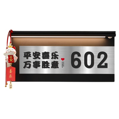 格莱克入户不锈钢装饰门牌