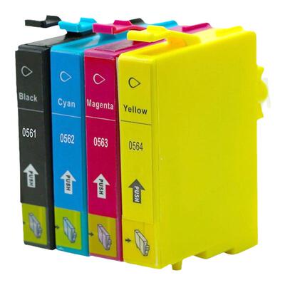 DAT适用爱普生RX530 R250打印机墨盒Epson Stylus Photo RX430 R250 RX530彩色墨水盒T0561-T0564墨盒