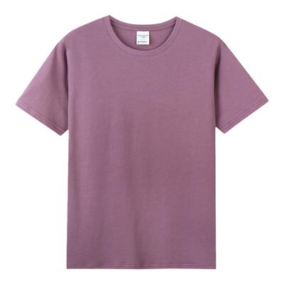 ag精梳棉圆领T恤短袖纯色文化衫