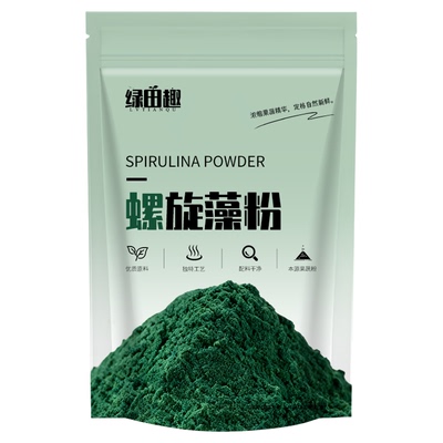 螺旋藻粉冲饮酸奶碗食用