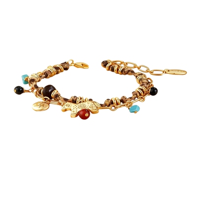 阿吉豆手饰玛瑙手链马上来财手串