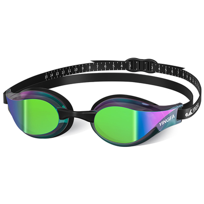 英发专业训练防雾镀膜竞速游泳镜