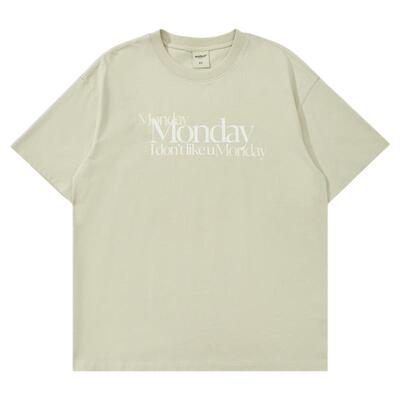 个性英文宽松圆领打底tee夏男女