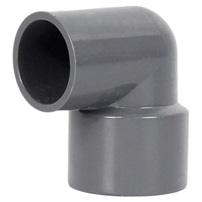 灰色UPVC变径弯头90度接头大小头