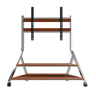 大尺寸不锈钢可移动电视支架