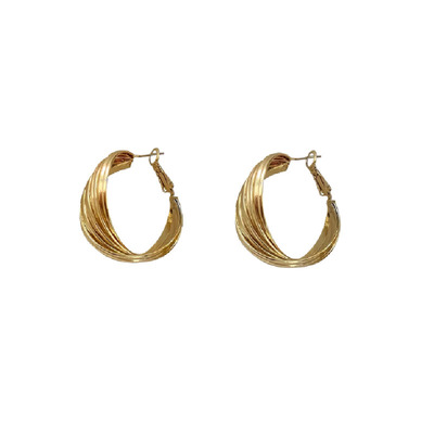 金色圈圈耳环2025新款爆款高级感