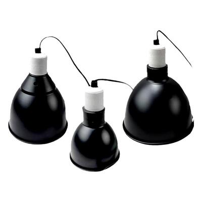 宠物蜥蜴UVA灯罩UVB爬宠深桶反射灯罩恒温箱晒背爬虫箱外置耐高温