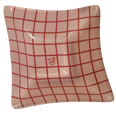 马赛克格子玻璃碗耐热面碗沙拉