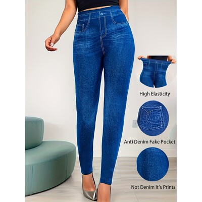 T 10858 Elastic Printed Leggings 印花打底裤 亚马逊欧美跨境