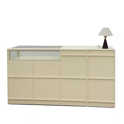 韩国ins风收银柜台展示柜中岛桌