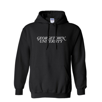 美国乔治城大学校服连帽卫衣外套