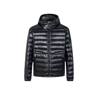 CavalliClass加厚亮面连帽羽绒