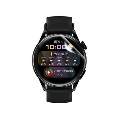 适用华为watch3手表保护膜watch3pro智能运动钢化贴膜watch4时尚watch4pro运动款por48mm曲面42全屏覆盖水凝