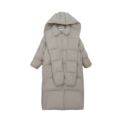 ◆行走的棉被 一件过冬大被子围巾可拆卸◆A0127胖MM大棉服外套女