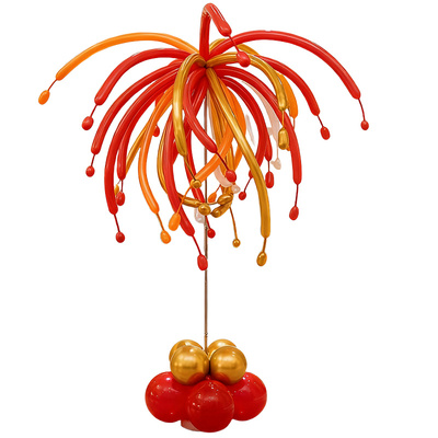 新春贺年装饰烟花气球创意摆件