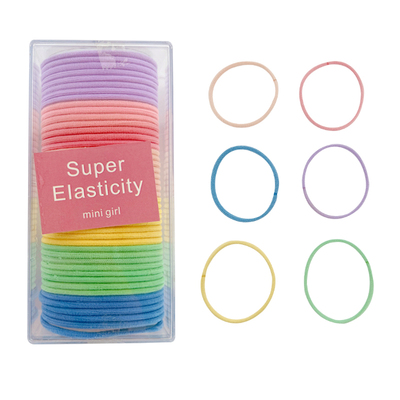 春天色高马尾皮筋卡通标