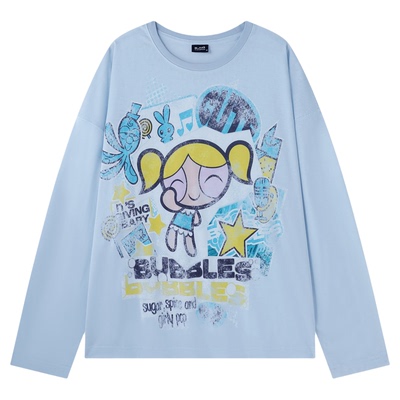 BJHG飞天小女警联名长袖T恤罩衫