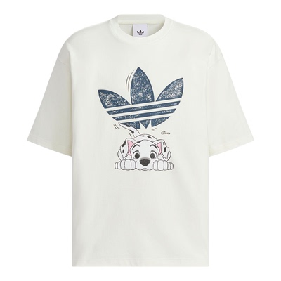 Adidas/阿迪达斯正品三叶草男士日常趣味印花休闲短袖KG6683