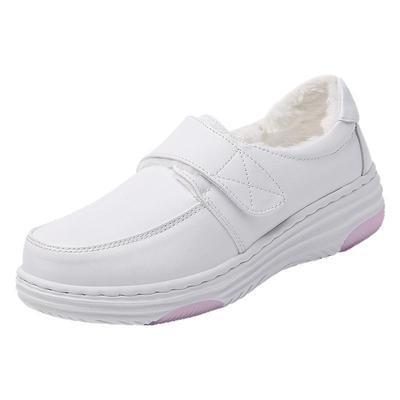 护士鞋冬季加绒软底不累脚女