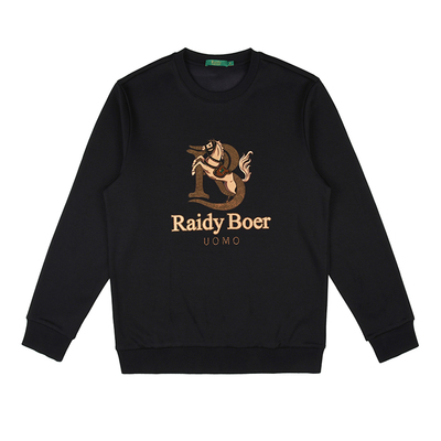 雷迪波尔加绒厚款休闲圆领卫衣男