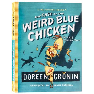 小鸡特工队英文原版The Case of the Weird Blue Chicken:The Next Misadventure侦探推理小说章节书儿童阅读故事启蒙7-10岁