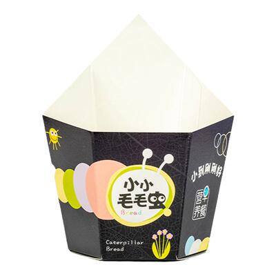 烘焙纸盒毛毛虫面包打包盒