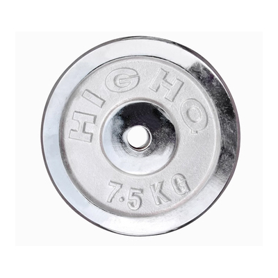 电镀哑铃片杠铃片纯铁小孔2.5cm